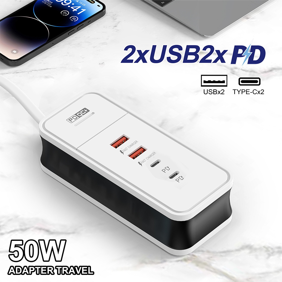 Multi charging head PD fast charging TypeC multi port USB charger ...