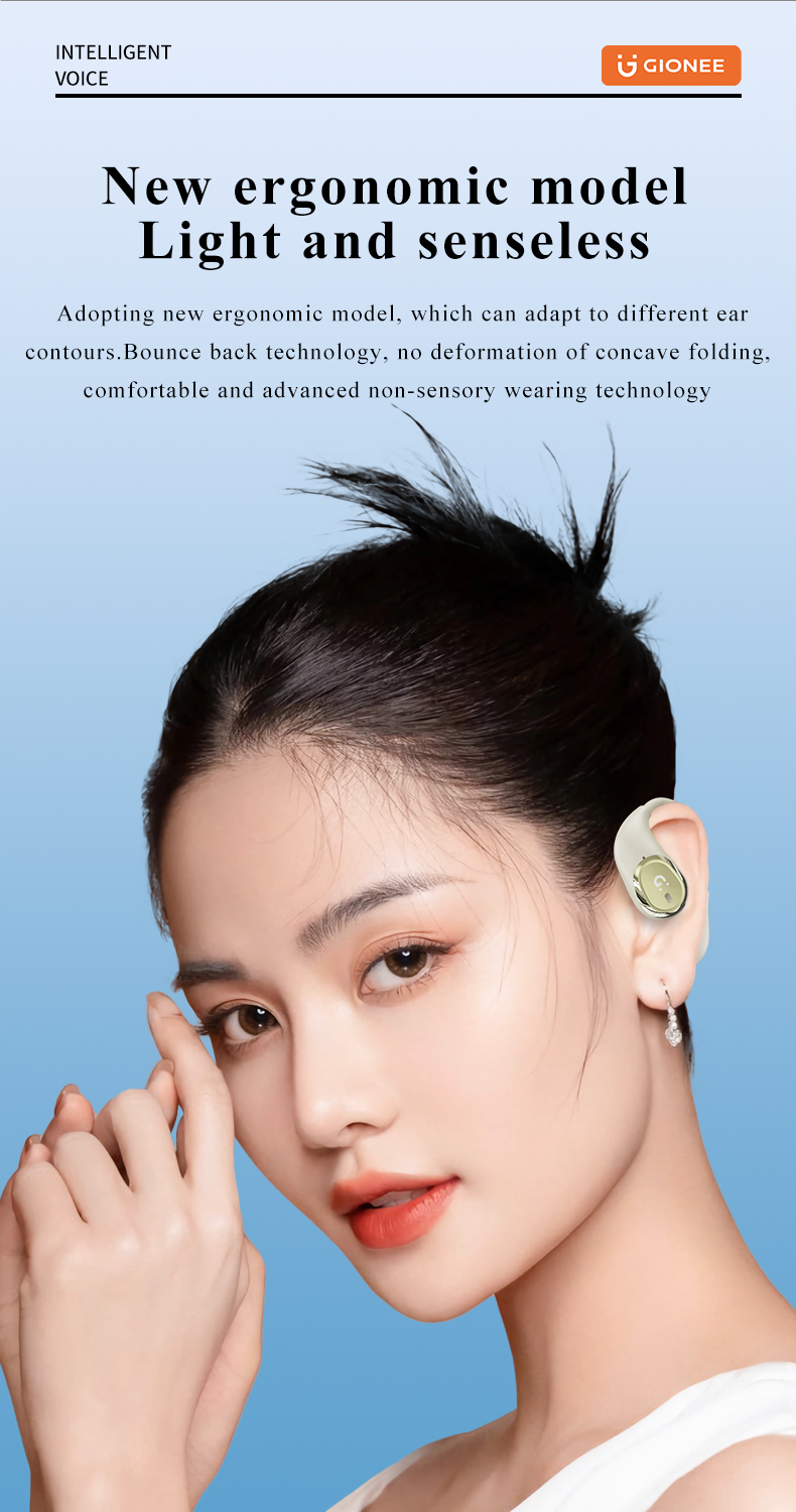GIONEE JL012 Bluetooth Earphones Open Ear Wireless Sports Headphones ...