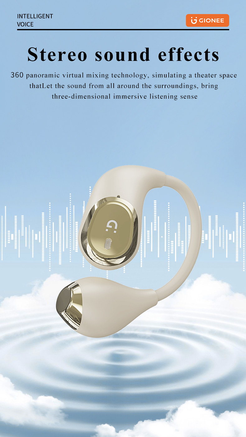 GIONEE JL012 Bluetooth Earphones Open Ear Wireless Sports Headphones ...