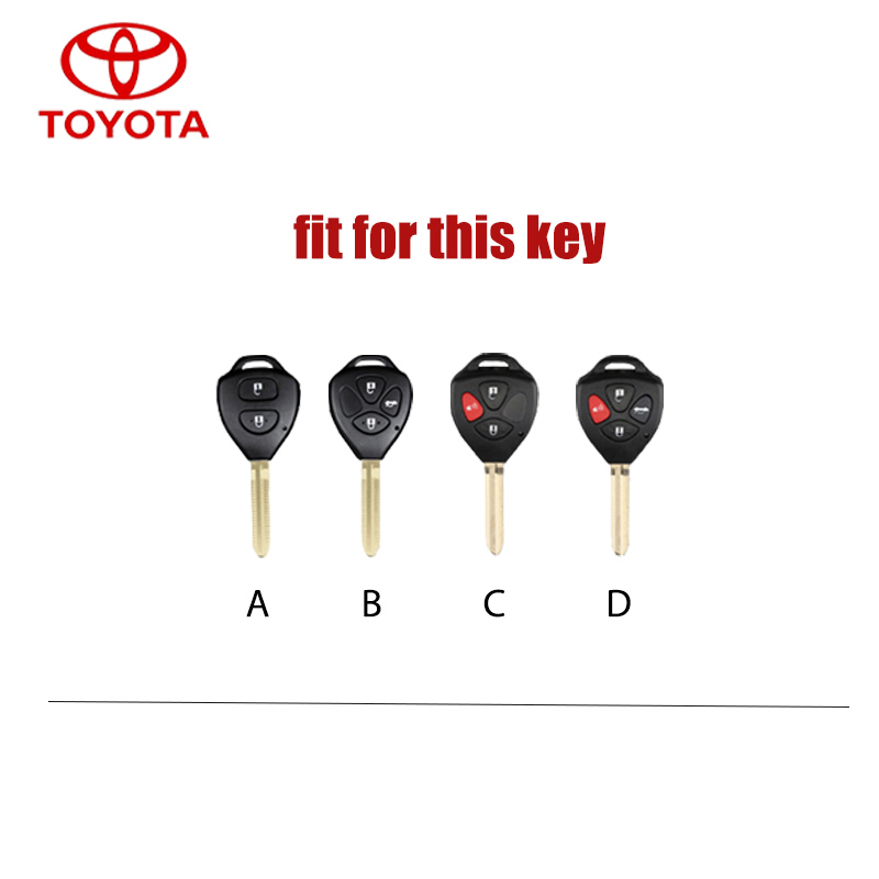 2/3/4 buttons car remote key case for Toyota Vios Vitz Altis Hilux Vigo ...