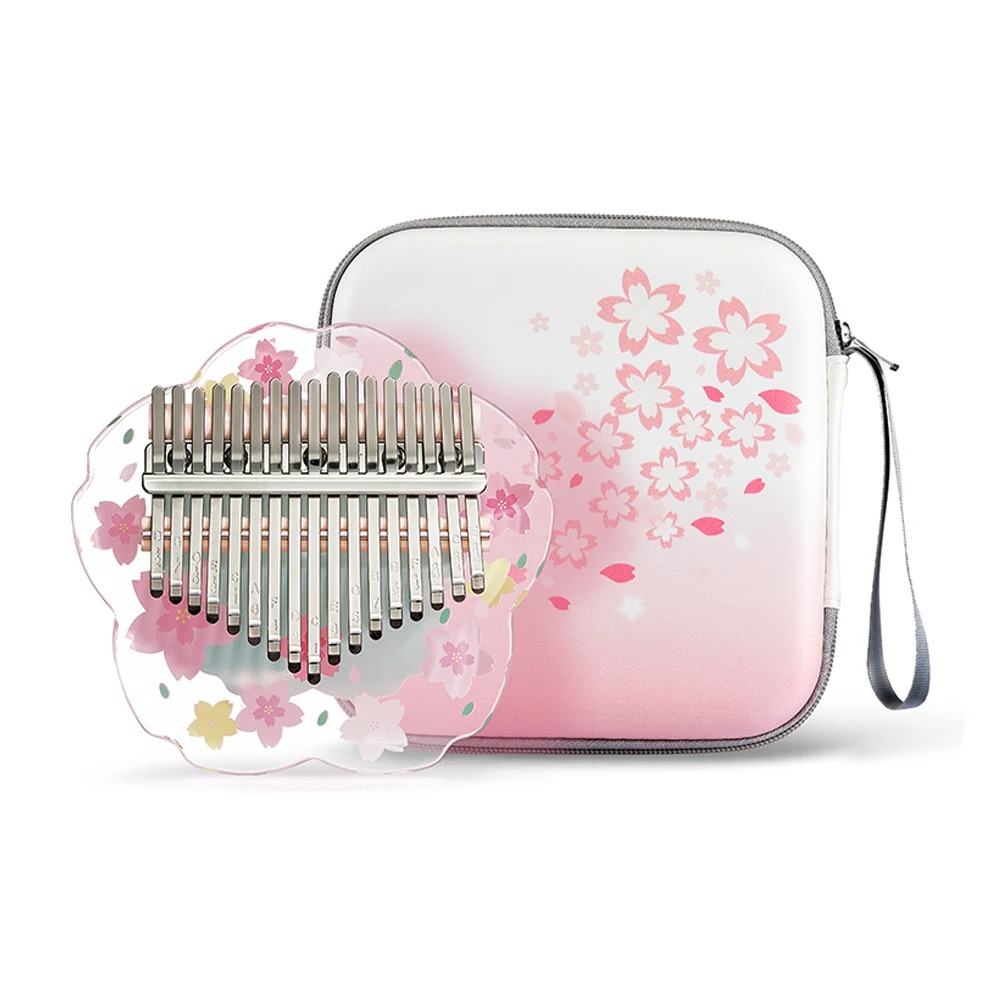 HUASHU Cherry Blossom Series 17 Tone 21 Tone Thumbhard Kalimba Acrylic ...