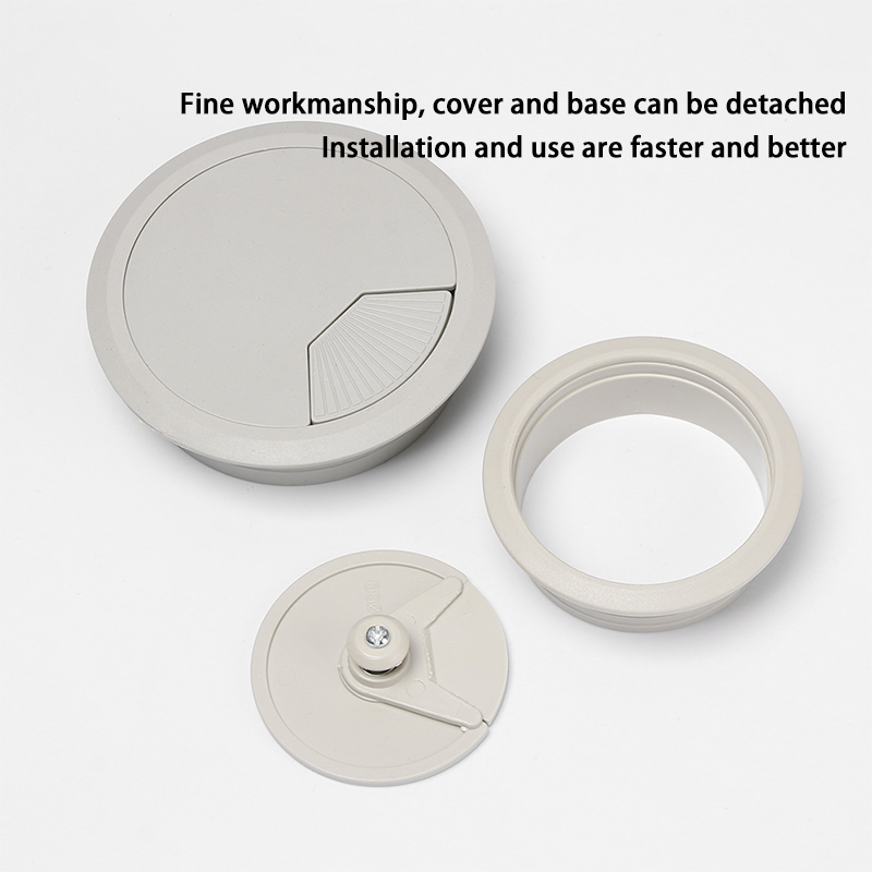 Office Desk Wire Hole Cove Round Wire Hole Cover Computer Desk Table ...