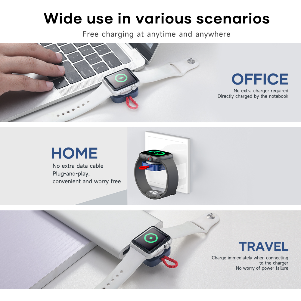 Rock Space W26 Portable Wireless Charger for Apple Watch Magnetic ...