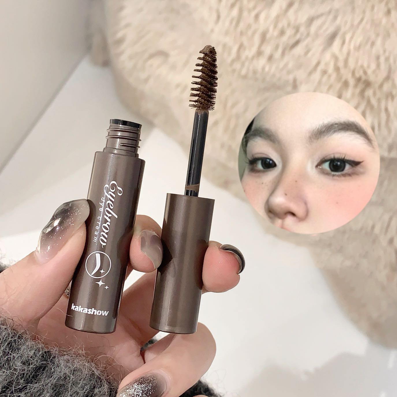Waterproof Mascara Liquid Eyebrow Styling Long-Lasting Natural Eyebrow ...