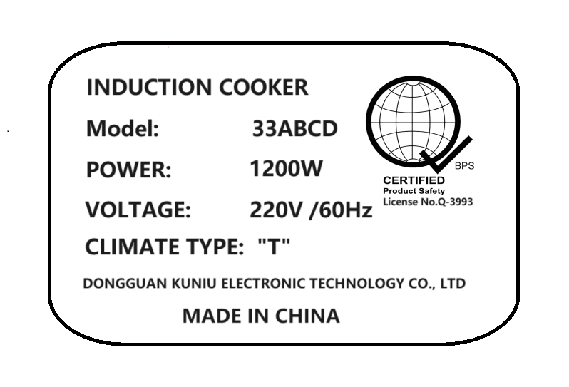 OOKAS Multifunction Inverter Induction Cooker High Power 2200W Energy ...