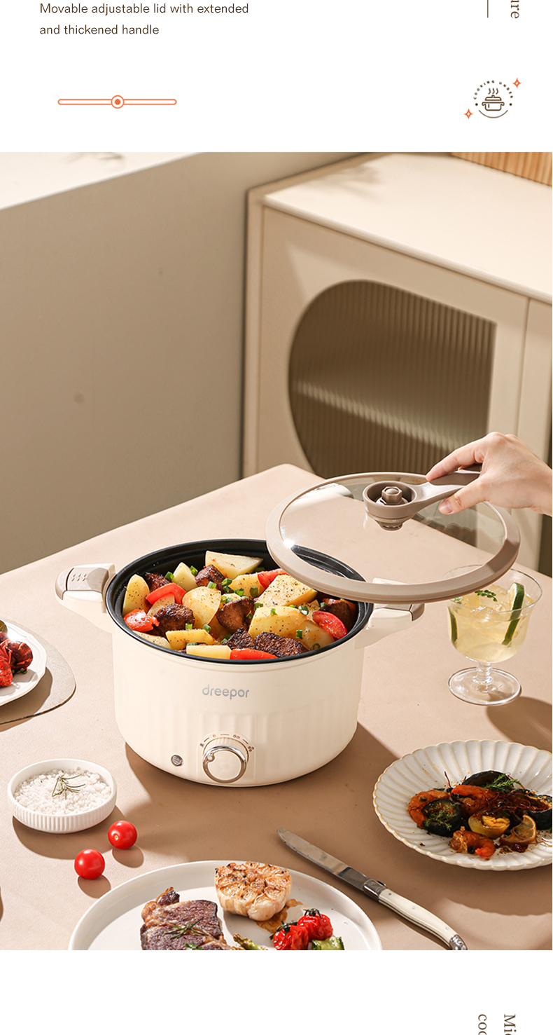 DreeporMicro Pressure Cooker Multi Pressure Cooker Stew Pot Non-stick ...