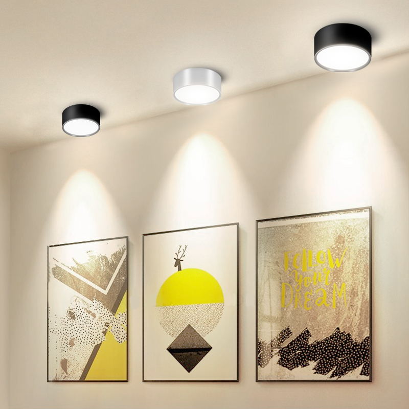 Led Downlight Pin Light Surface Mounted Ceiling Light Tricolor led ...