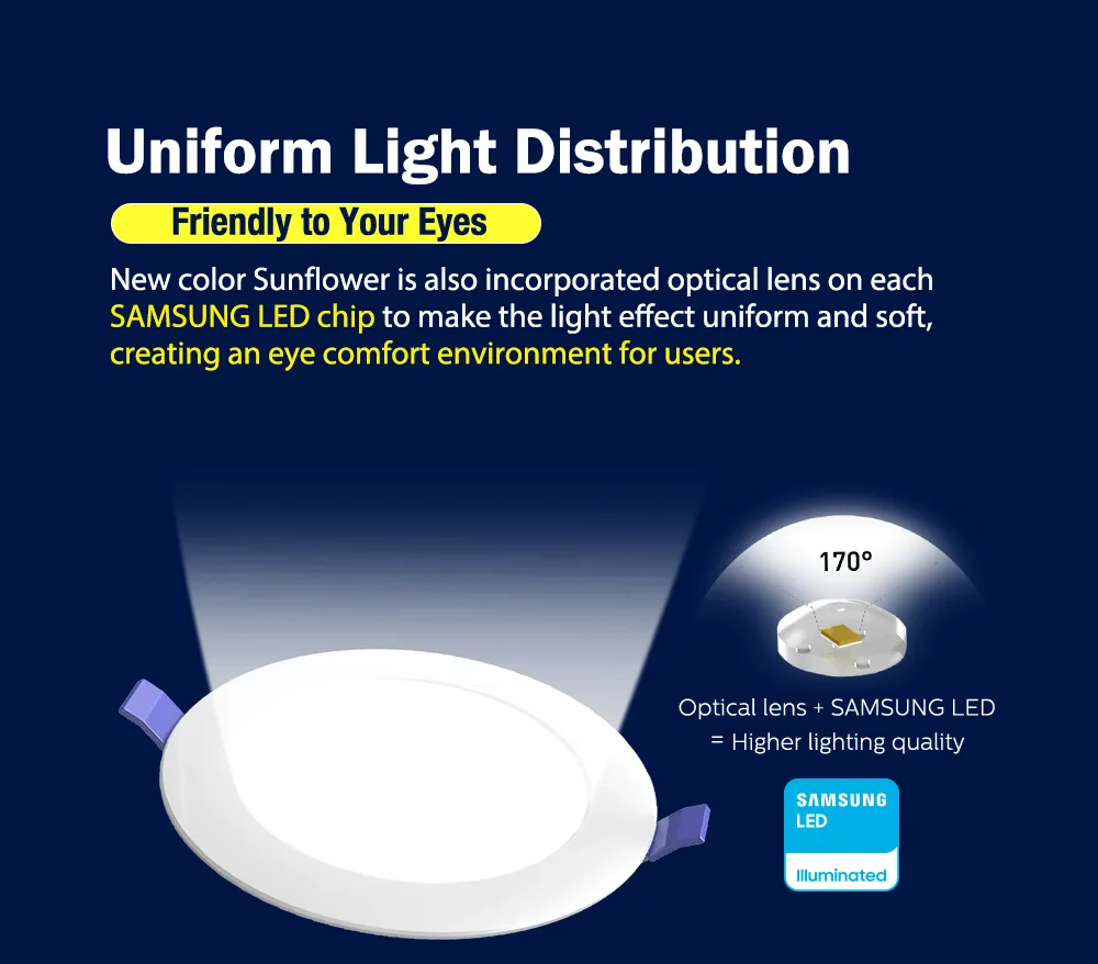 WELLMAX Downlight Adopt SAMSUNG LED Chip Recessed Ceiling Light 6500K ...