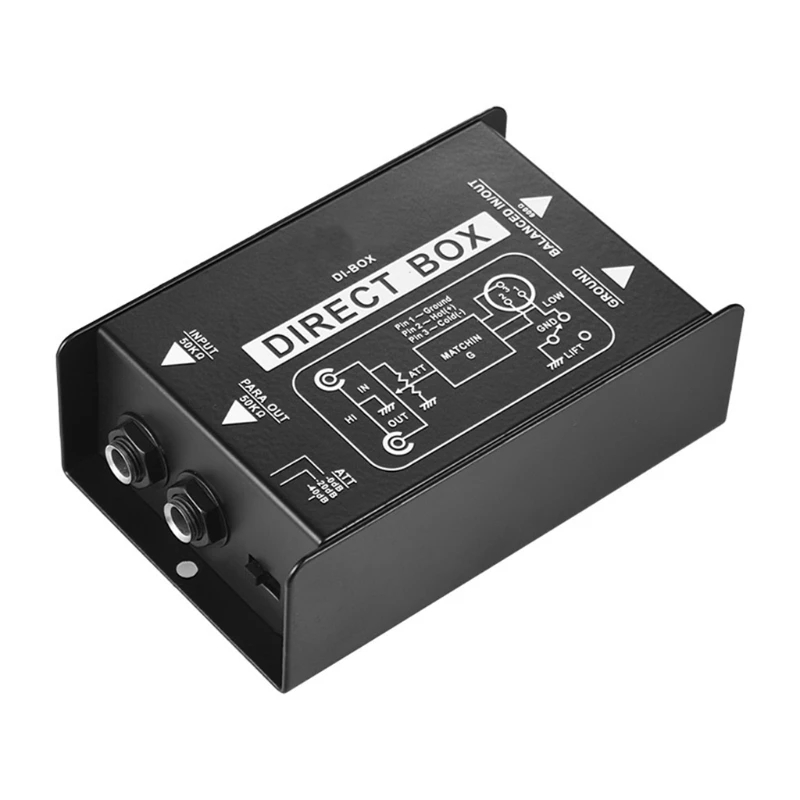Professional DIRECT BOX Single Channel Passive DI-Box Direct Injection ...