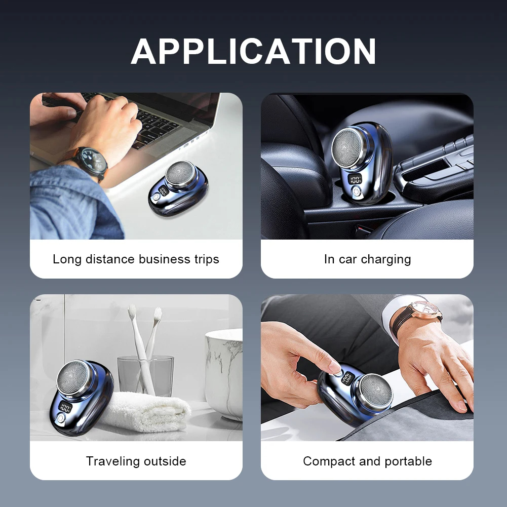 Portable Mini Electric Shaver USB Rechargeable Electric Shaver for Men ...