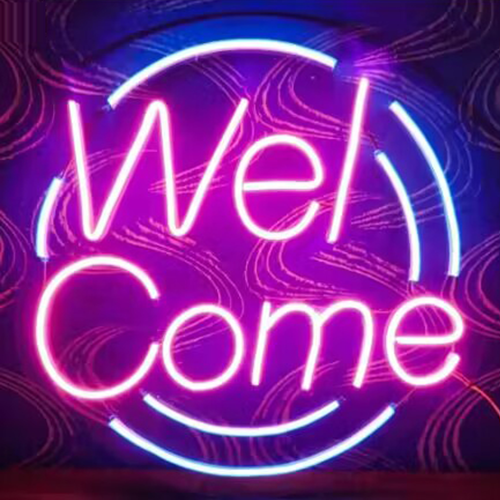 Welcome Neon Signs,Welcome Neon Light for Front Door Porch Wall Decor ...