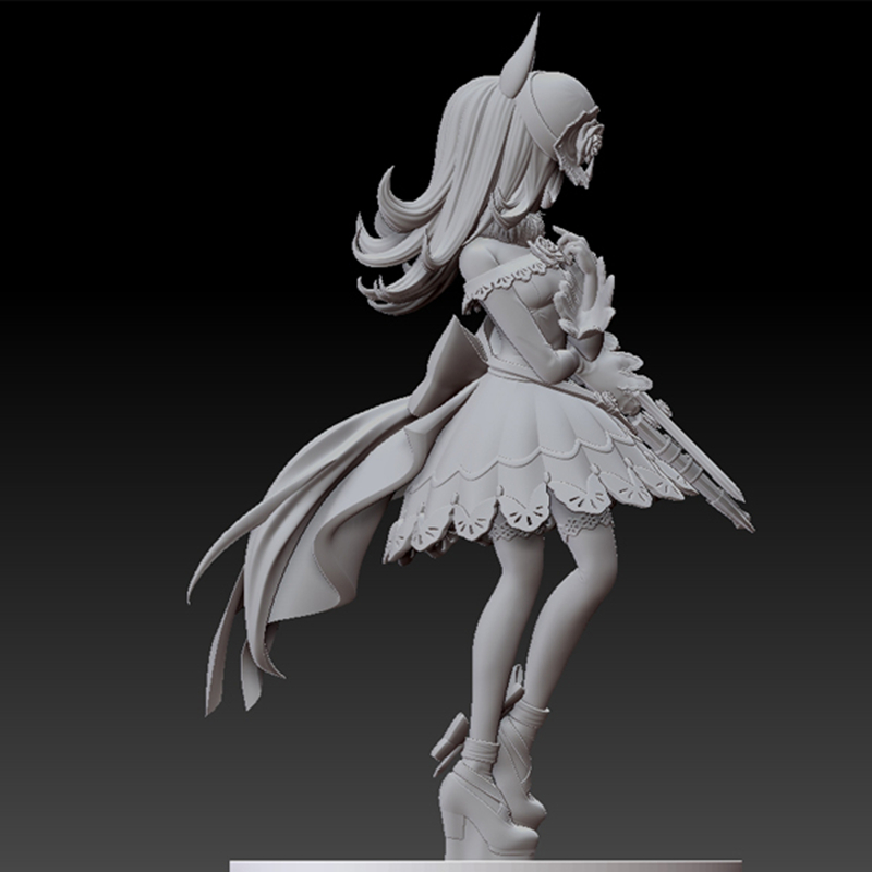 Resin Figure Kit Pretty Derby Rice Shower Unpainted Garage Resin Kit ...