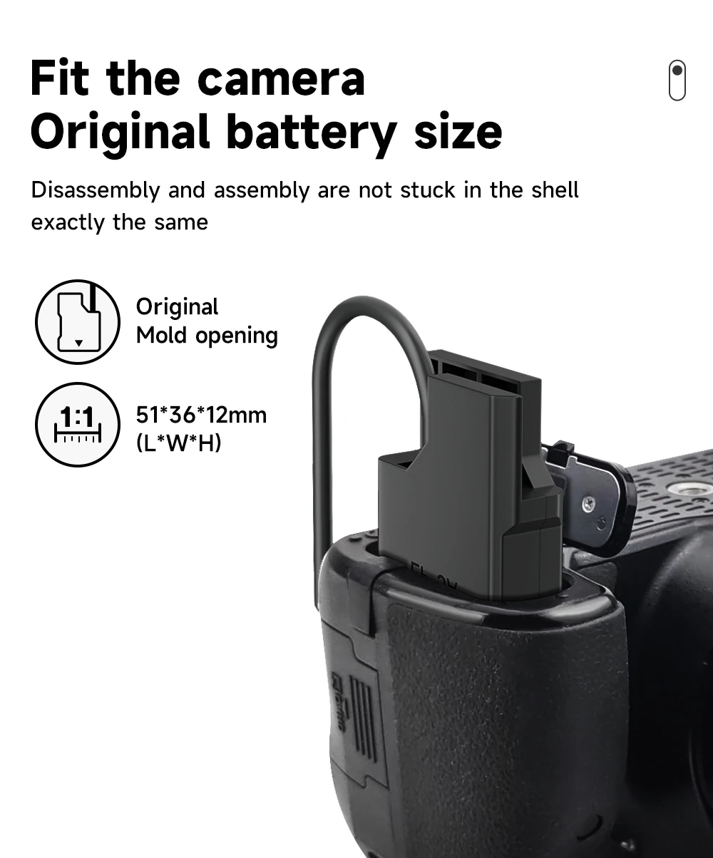 PALO EN-EL14 Dummy Battery Fit Power Supply For Nikon P7800 P7700 P7100 ...