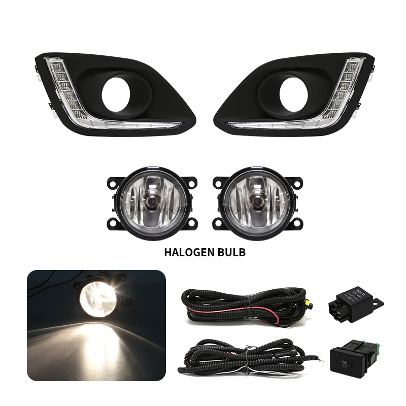 Car LED Daytime Running Light Fog DRL Bumper Driving Lamp For Suzuki ...