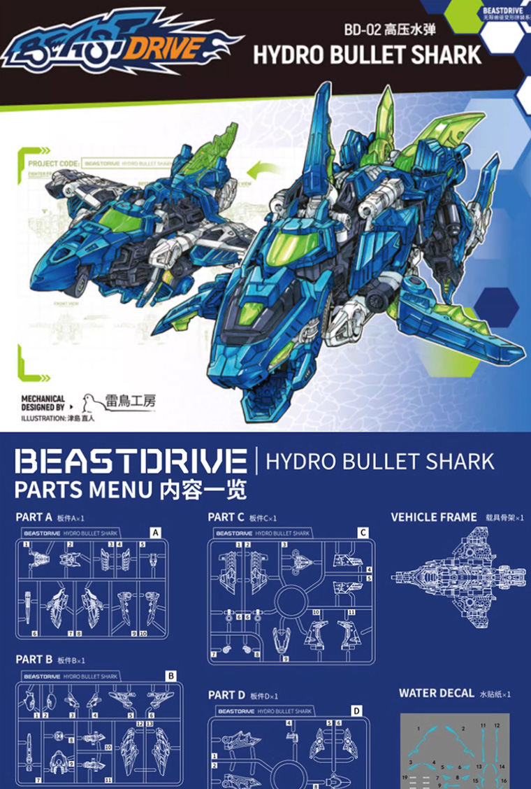 Beastbox BEASTDRIVE Infinite Beast Drive High Pressure Water Bomb Shark ...