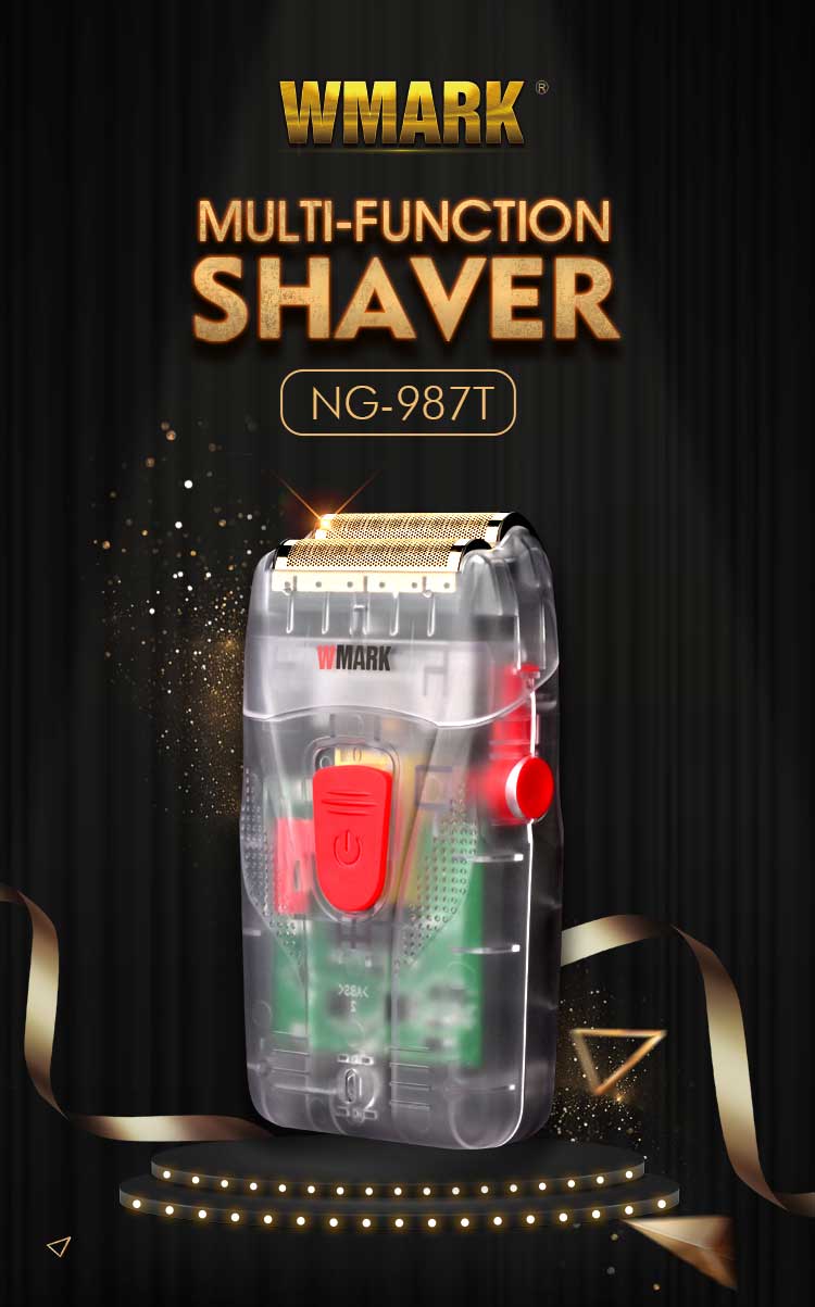 WMARK Shaver NG-987T Transparent Electric Explosion-proof Reciprocating ...