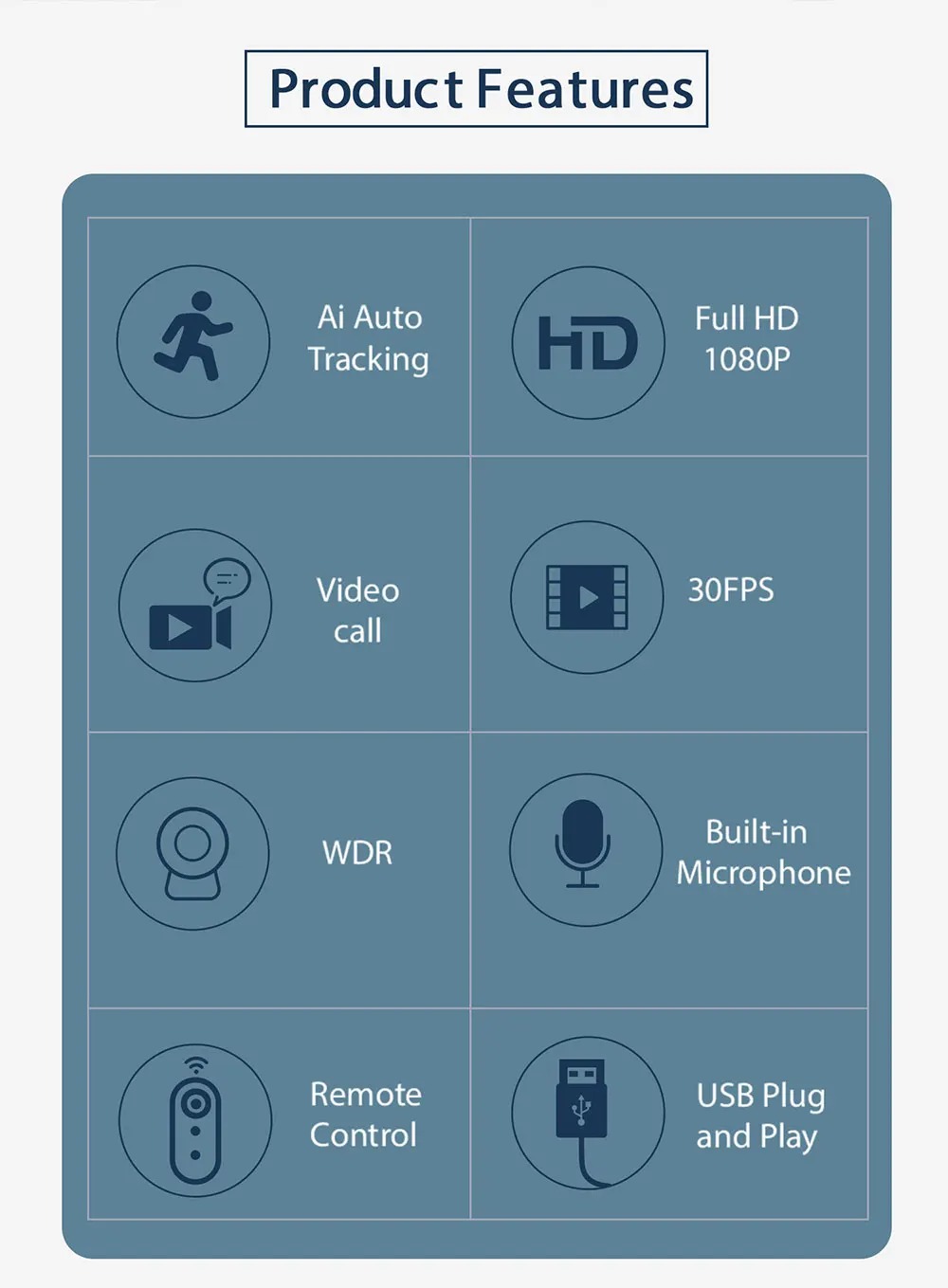 Webcam 2k FHD 2mp Tof Autofocus trail 1080p 30fps And Microphones ...