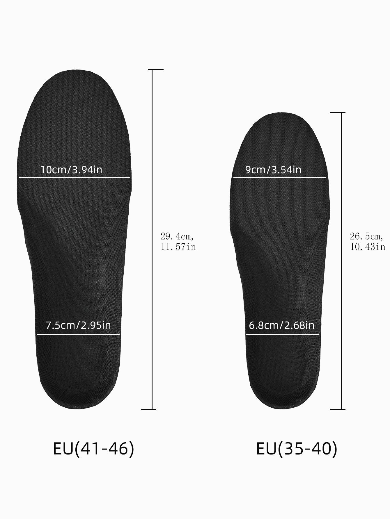 1 Pair Arch Support Insole Silicone Heel Elastic Sports Running Insole ...