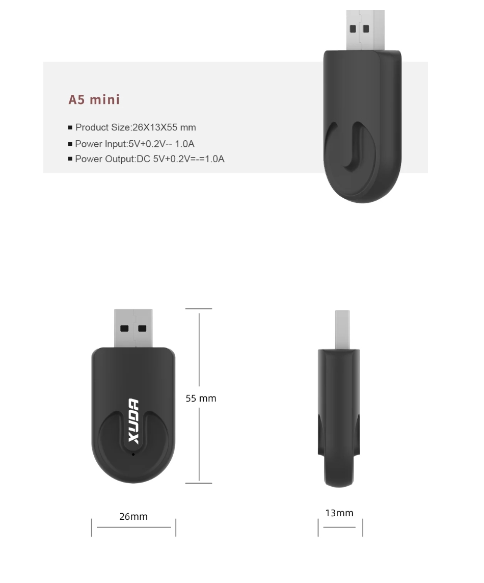 XUDA Smart Carplay AI Box 2 In 1 Wired to Wireless Mini Car Play USB ...