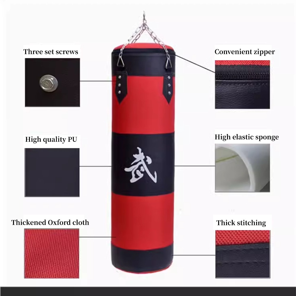 Boxing Punching Bag 80-120CM Fitness Sandbags Hollow Heavy Duty ...