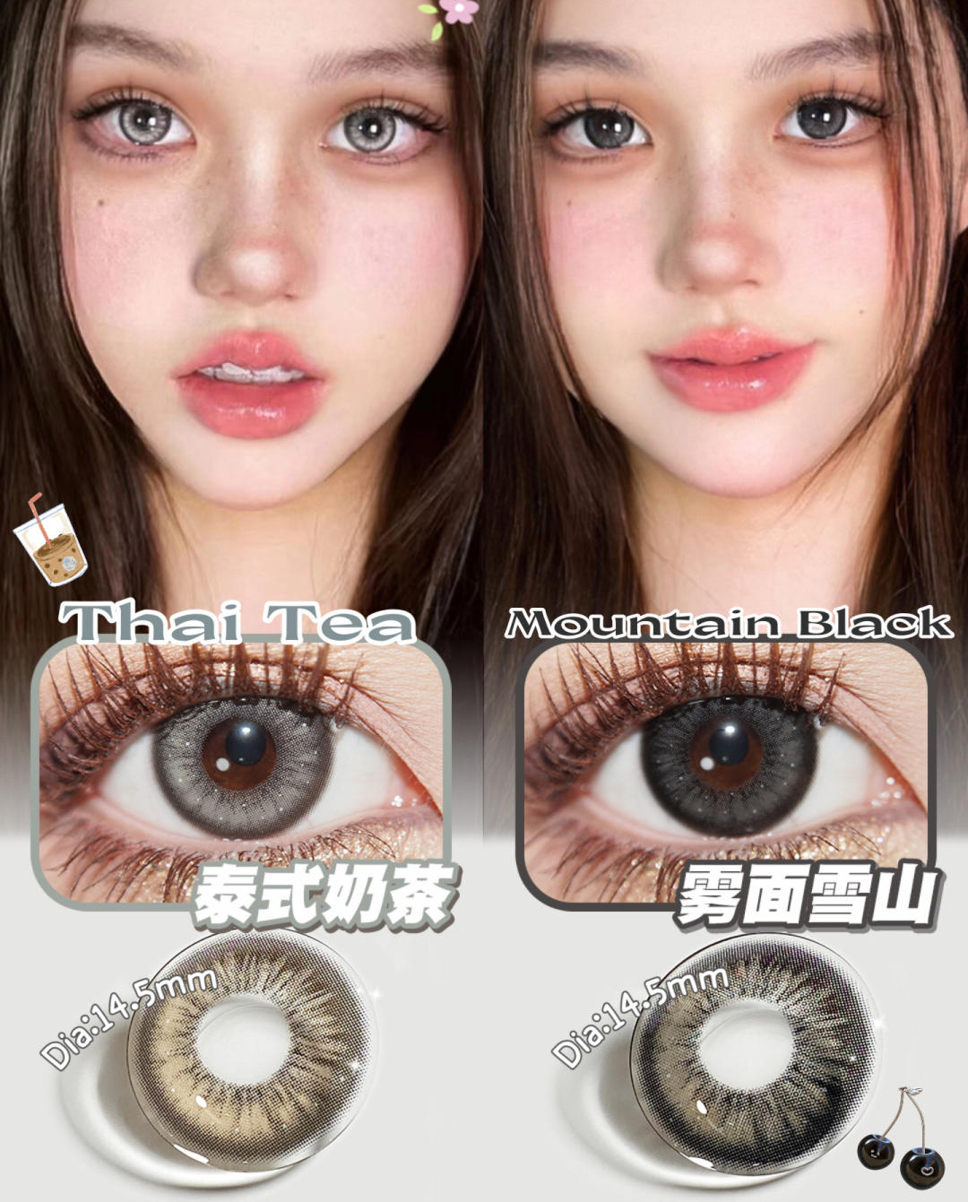 （COD）Contact Lens Graded KSSEYE A Pair of Colored Contact Lenses ...