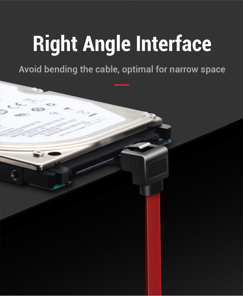 Vention Sata Cable Straight and HDD Sata 3.0 Sata Connector for Iii SSD ...