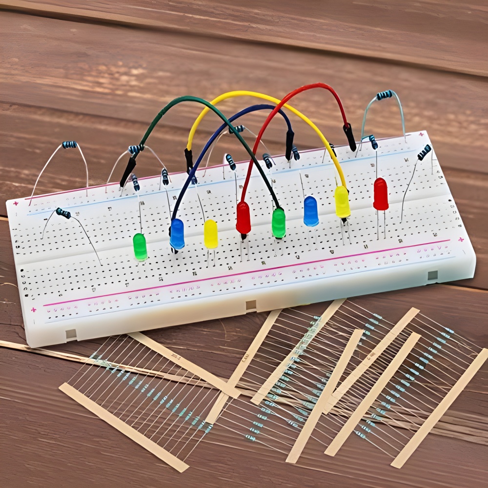 1280 Pieces 64 Values Resistor Kit, 1% Assorted Resistors 1 Ohm-10M Ohm ...