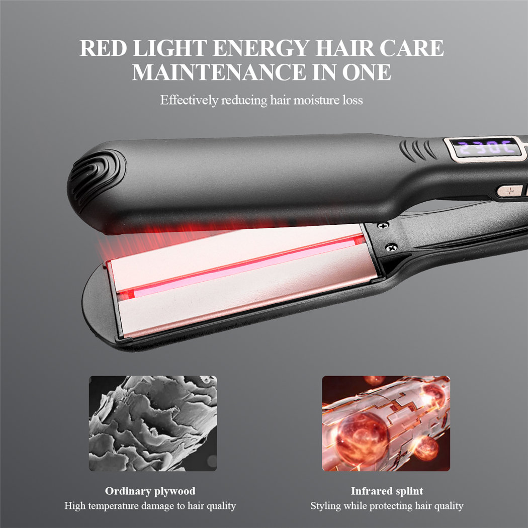 CkeyiN Infrared Flat Iron LCD Display 50mm Hair Straightener ...