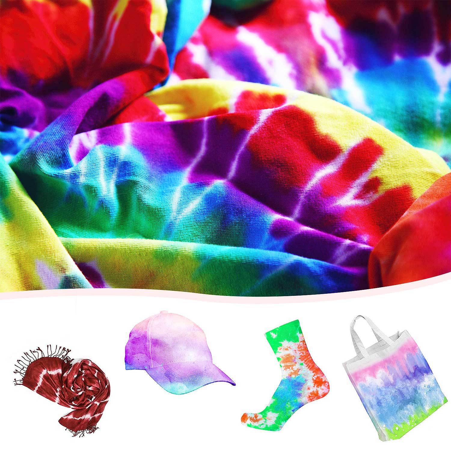 24 color 2g Dye Fabric Dyes Textile Dyeing DIY Garment Tie Dyeing ...