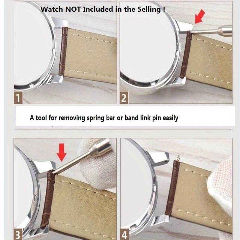 2pcs Premium Watch Link Remover Metal Band Strap Pin Pusher Bracelet ...
