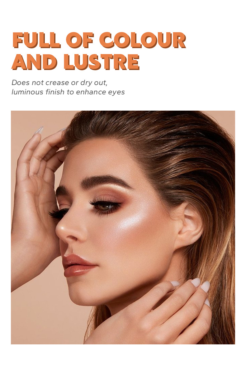 Three-color Highlighter Long-Lasting Waterproof Contouring Brighten ...