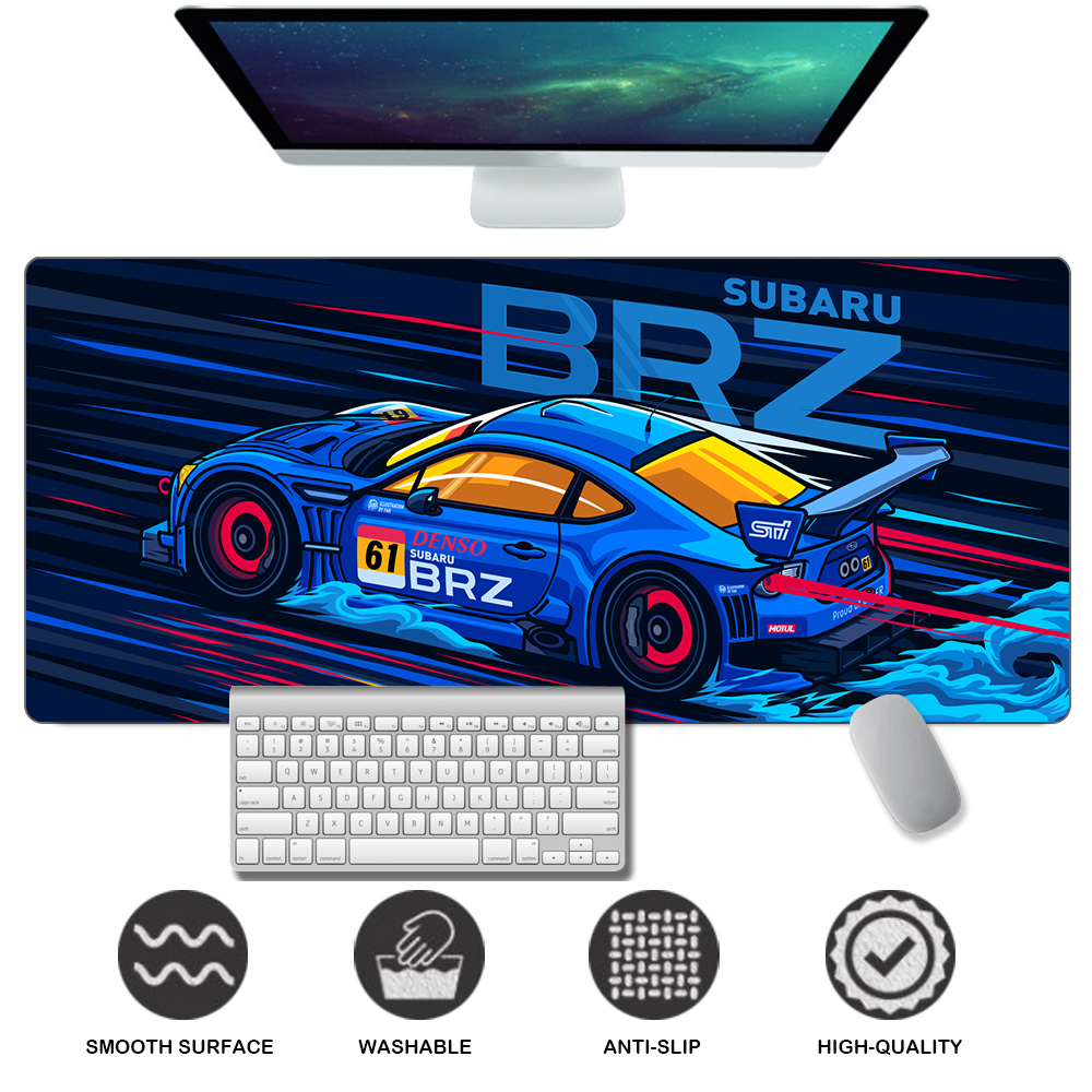 Sports car Mouse Pad Laptop Gamer Japan White Cherry Blossom Mousepad ...