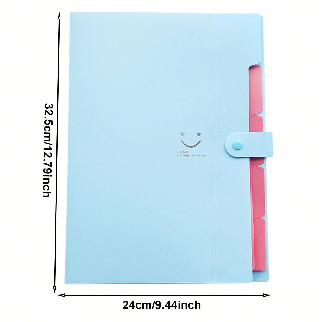 A4 Organ Folder 5 Bags Plastic Expansion File Manager Storage Envelope ...