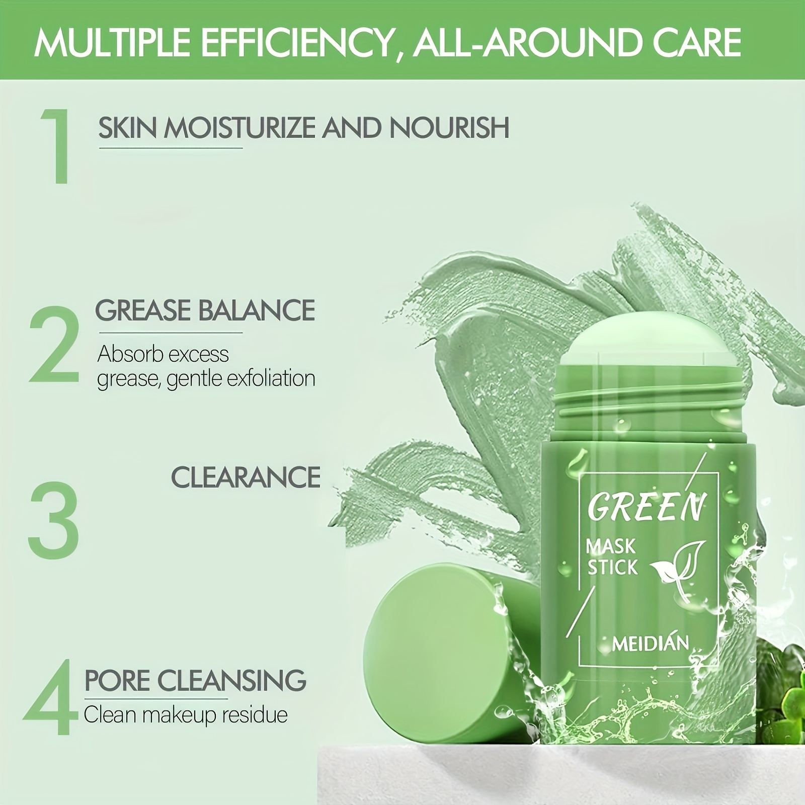 Green Tea Facial Mask Oil Control Deep Cleaning Facial Mask Spray To ...