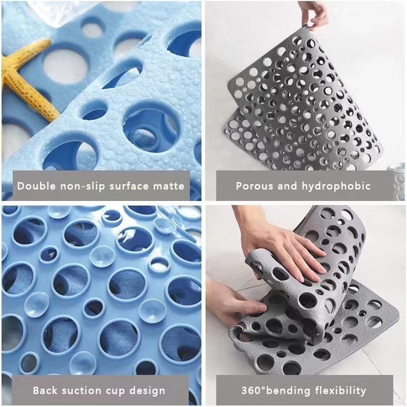 Hollow Out Massage Anti Slip Rubber Mat Waterproof Eco-friendly ...
