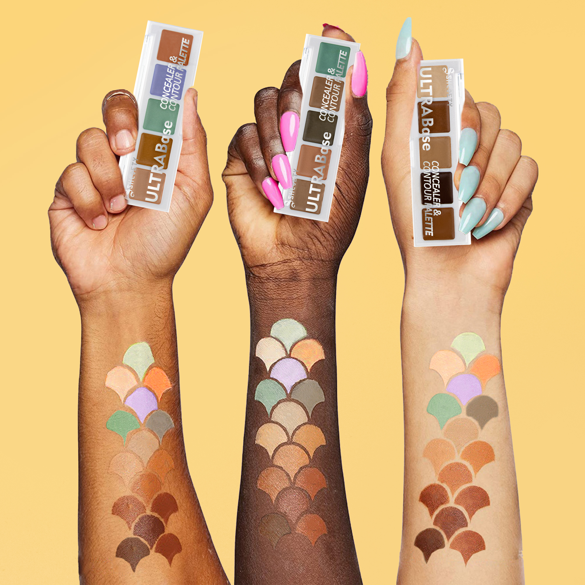 5 Colors Matte Natural Concealer Palette, Facial Brightening ...