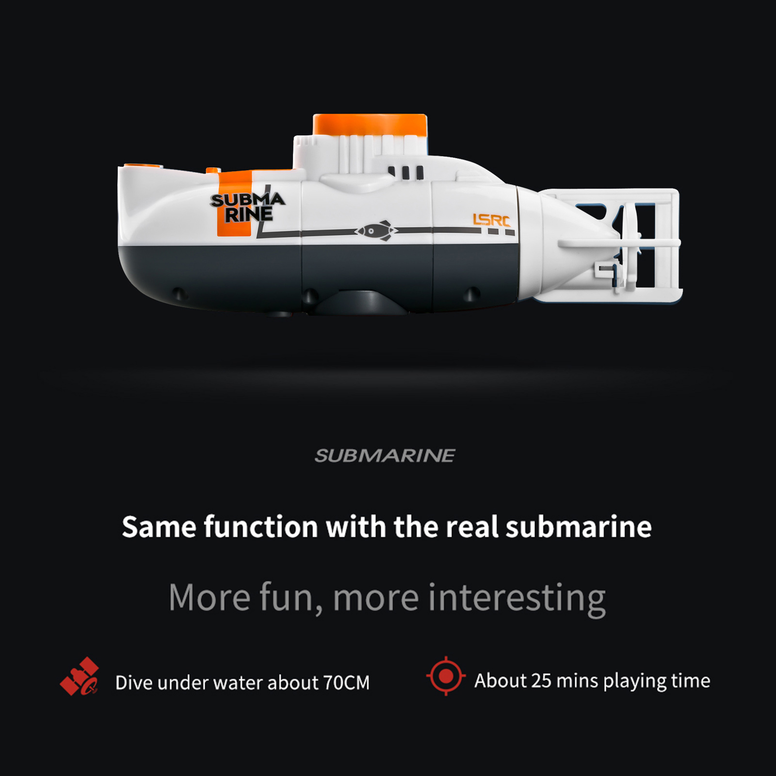 [shinyheaven.ph] RC Submarine Ship Model 6 Channels Remote Control ...