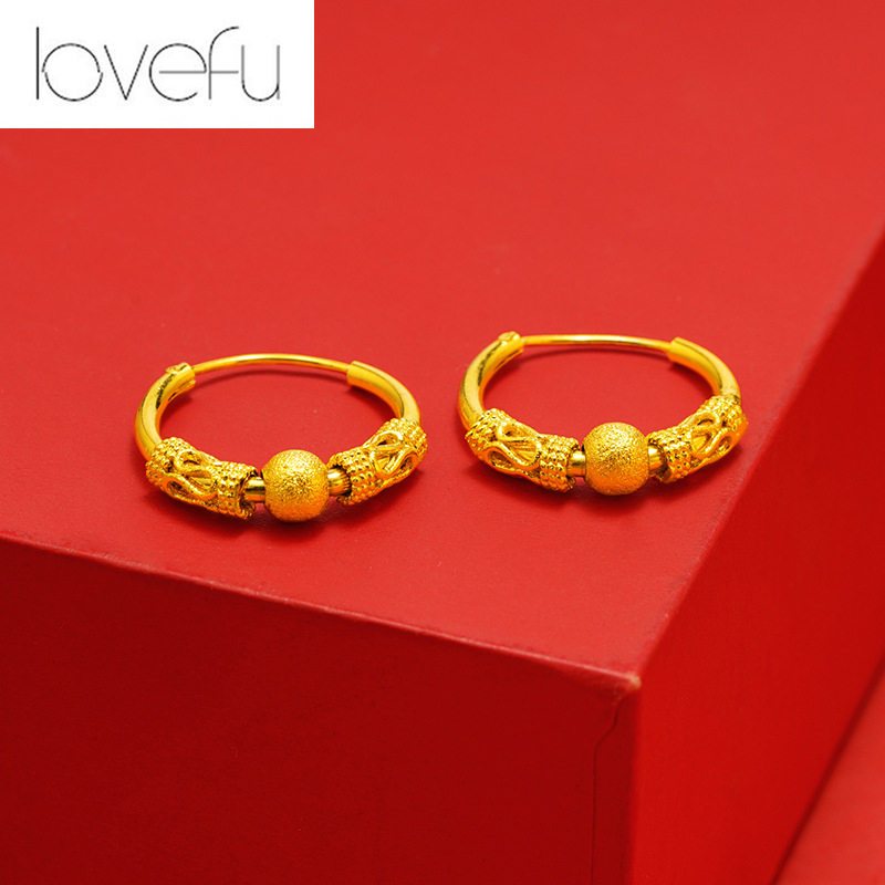 100% original 18K Saudi gold Pawnable Legit national style simple ...