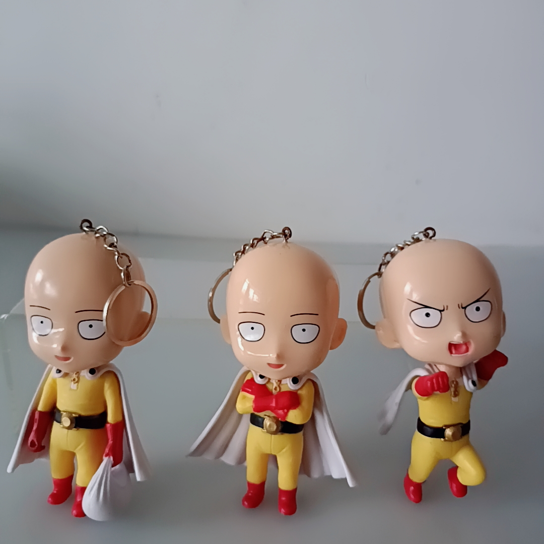 3Pcs/Set 10cm Anime Figure One Punch Man Bald Saitama Sensei Pvc Action ...