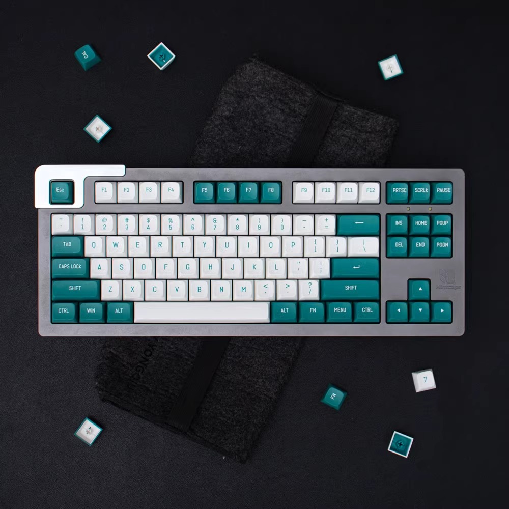 150 Keycaps Double Shot MSA Profile Black&Pink&White&Blue&Yellow&Red ...