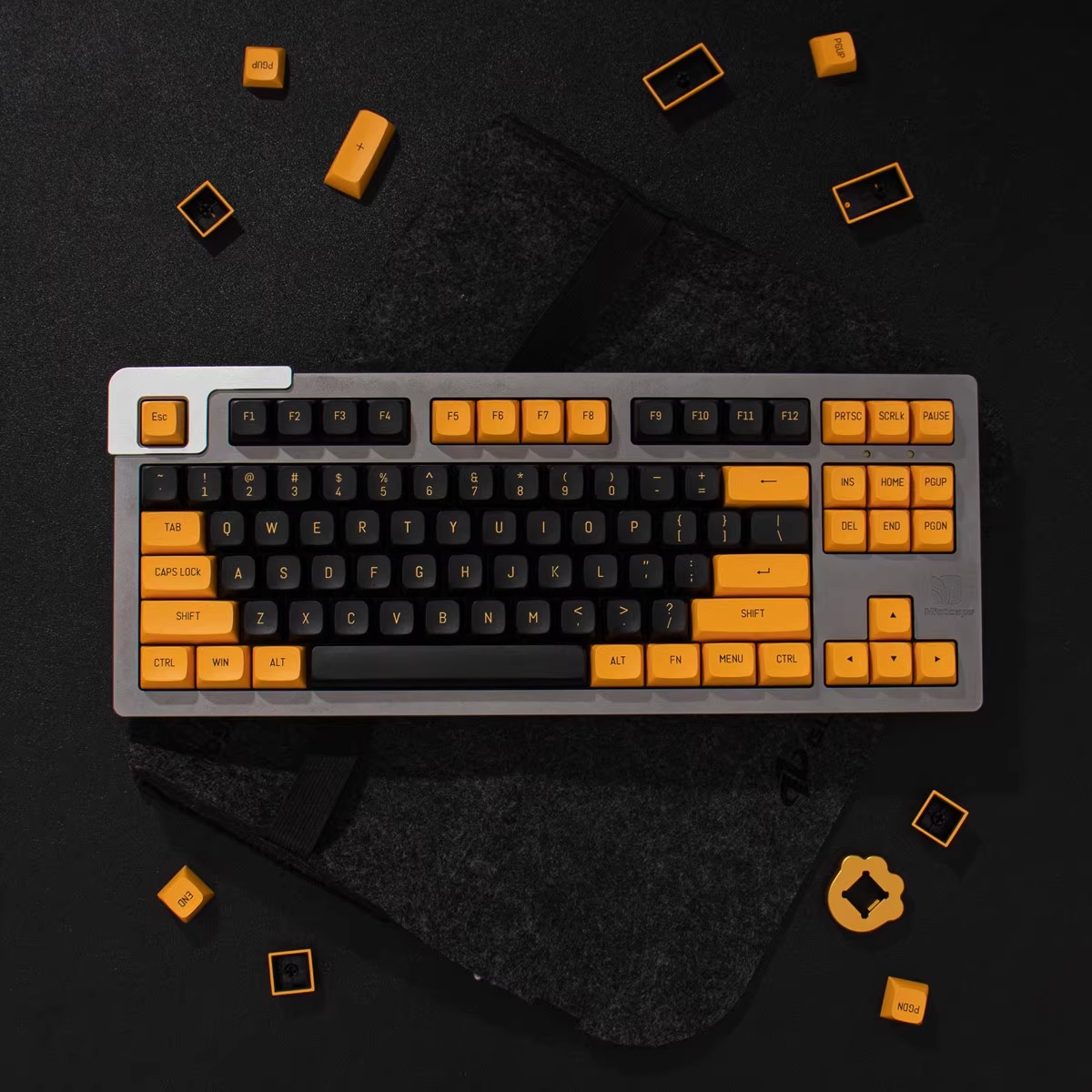 150 Keycaps Double Shot MSA Profile Black&Pink&White&Blue&Yellow&Red ...