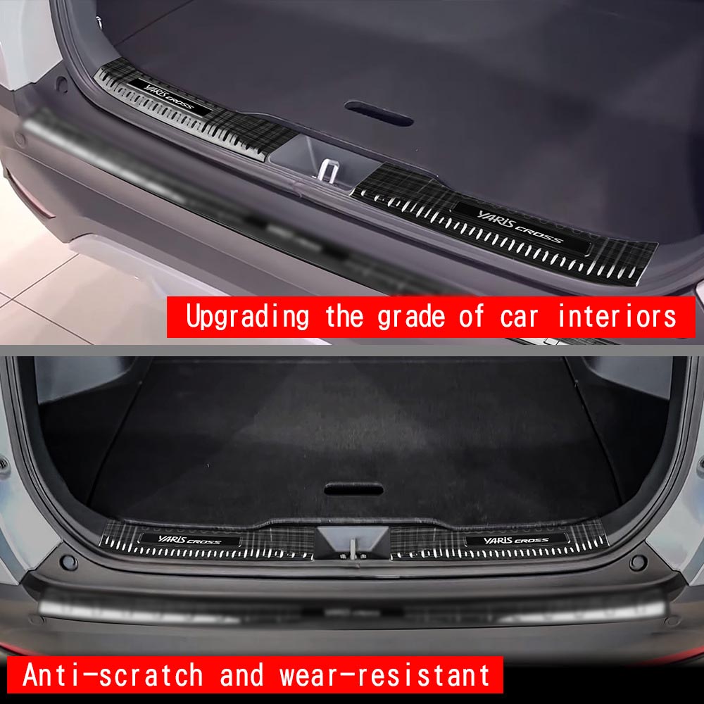 Stainless Steel Rear Bumper Protector, For Toyota Yaris Cross 2023 2024 ...