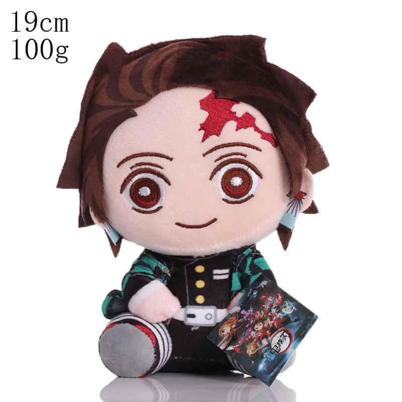 10 Style Anime Demon Slayer Plush Tanjirou Nezuko Inosuke Akaza Shinobu ...