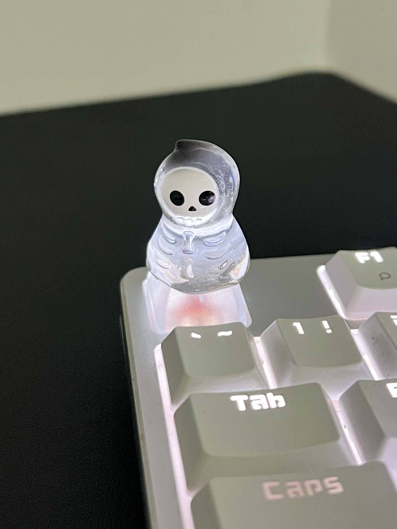 1 Halloween Ghost Demon Keycap Cross Axis Mechanical Keyboard Cartoon ...