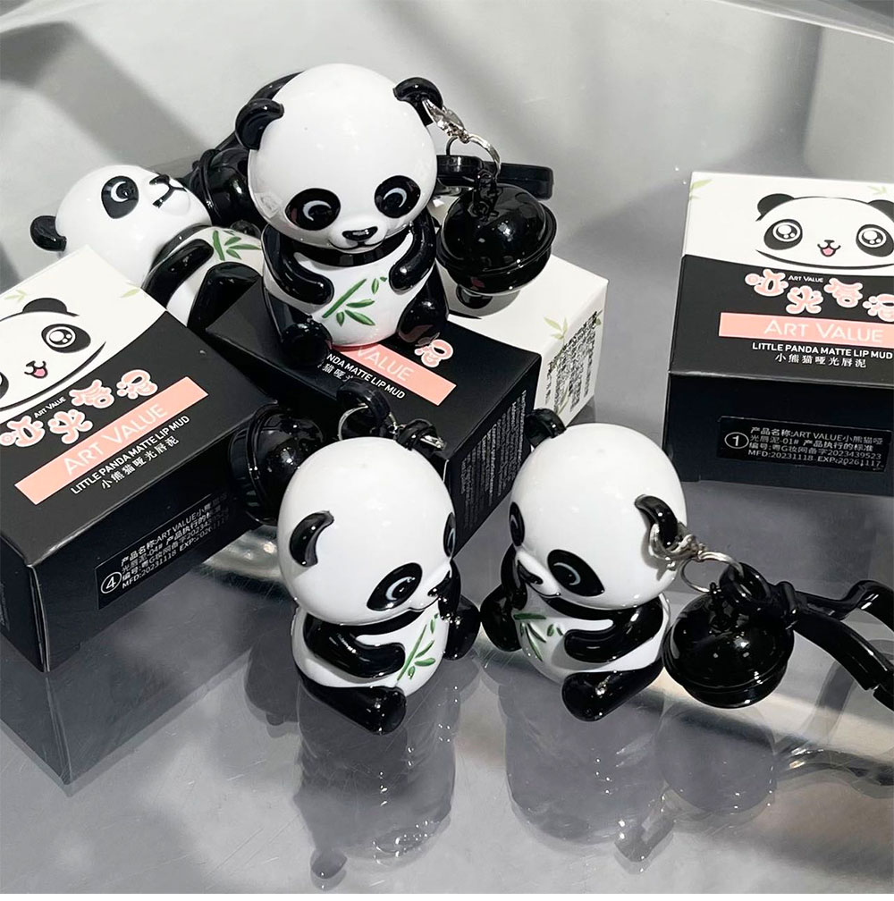 Little Panda Bell Lip Mud Soft Matte Matte White Lip Glaze No Picking ...