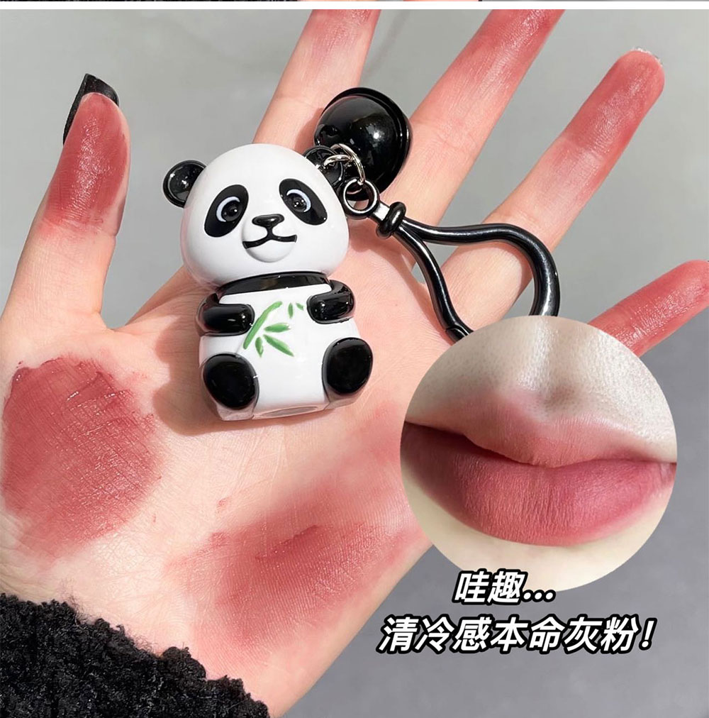 Little Panda Bell Lip Mud Soft Matte Matte White Lip Glaze No Picking ...
