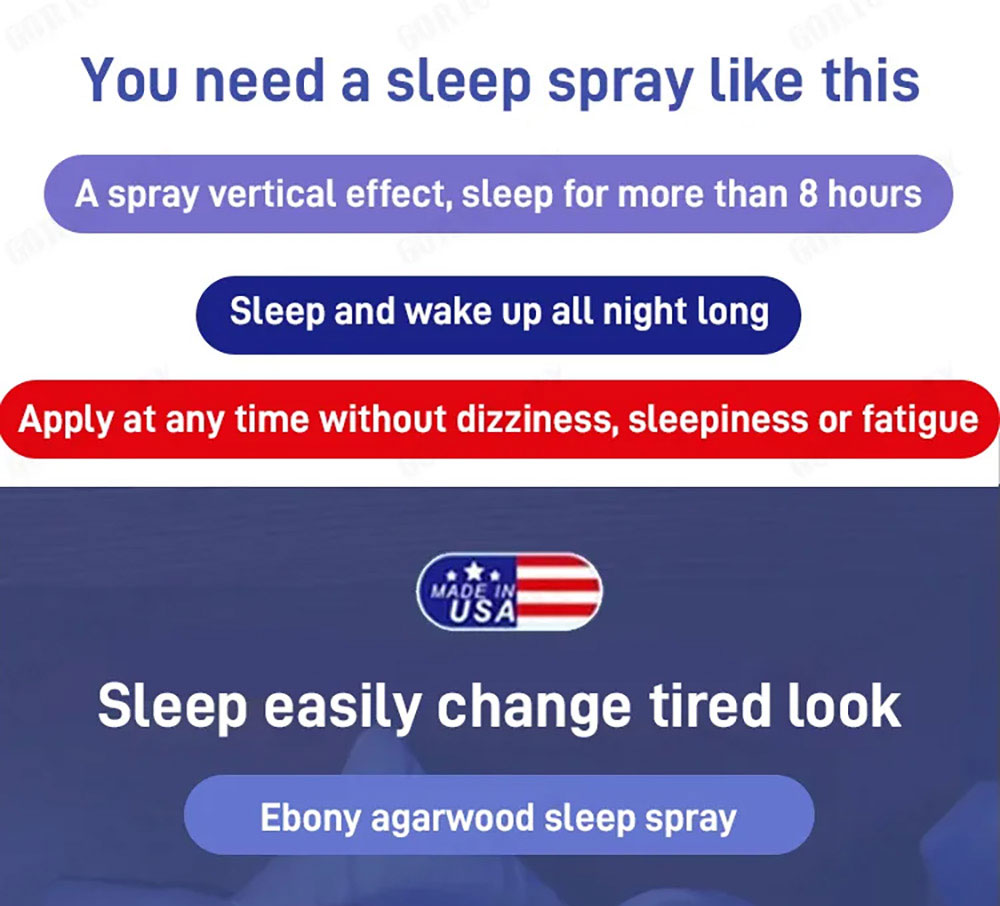 Instant Knockout Sleeping Spray ebony agarwood sleep mist spray fall ...