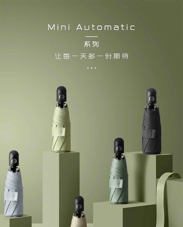 Automatic five fold umbrella mini pocket umbrella folding umbrella ...