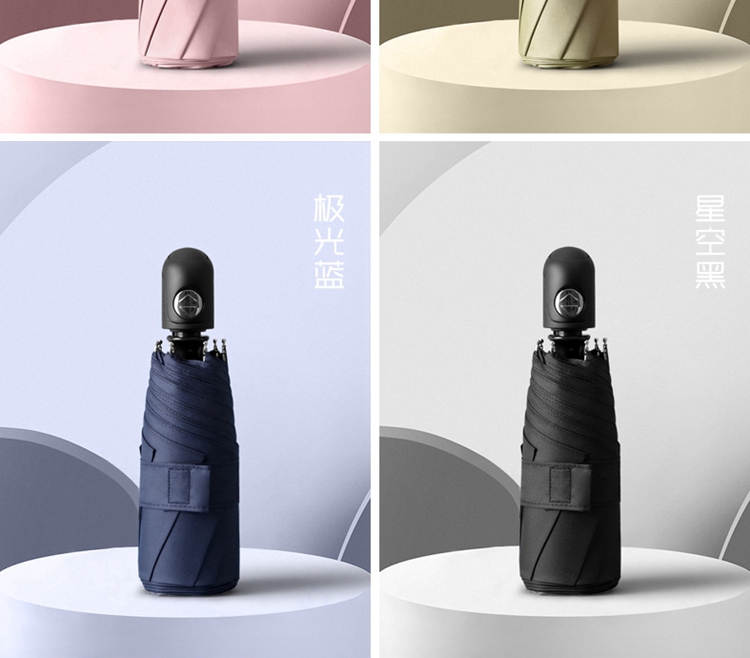 Automatic five fold umbrella mini pocket umbrella folding umbrella ...