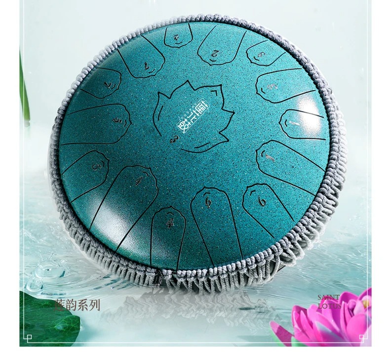 Hluru Music Drum 15 Notes Glucophone Steel Tongue Drum 13 14 Inch 15 ...